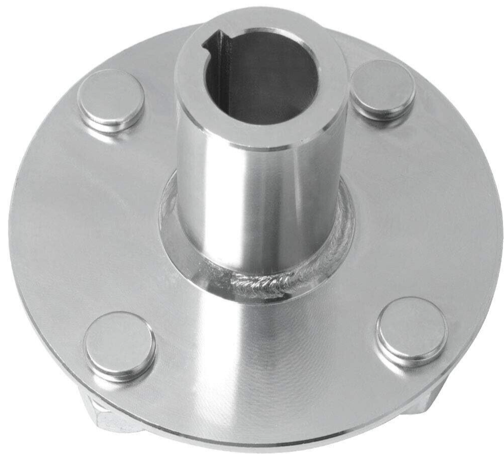 4" x 4" Lug Live Axle Hub 1" to 3/4" Step-Down for Go Kart Cart ATV ...