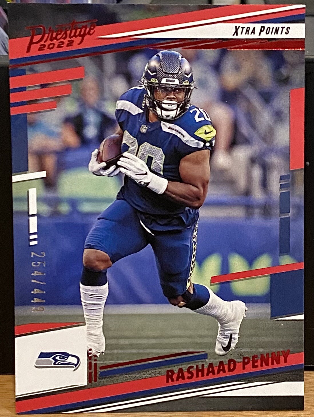 2022 Prestige Football Extra Points Red Foil /449 Rashaad Penny #255 RC ...