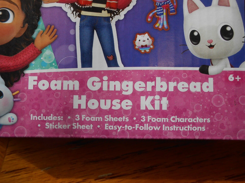 CHRISTMAS GABBY'S DOLLHOUSE Foam Gingerbread House Kit - NEW | eBay