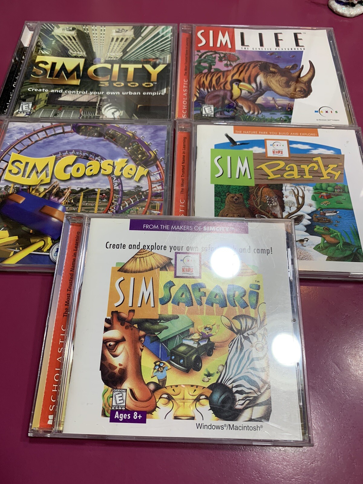 SIM (PC/CD-ROM) VINTAGE VIDEO GAMES~Sims,Windows 95/98 Set Of 5 | eBay