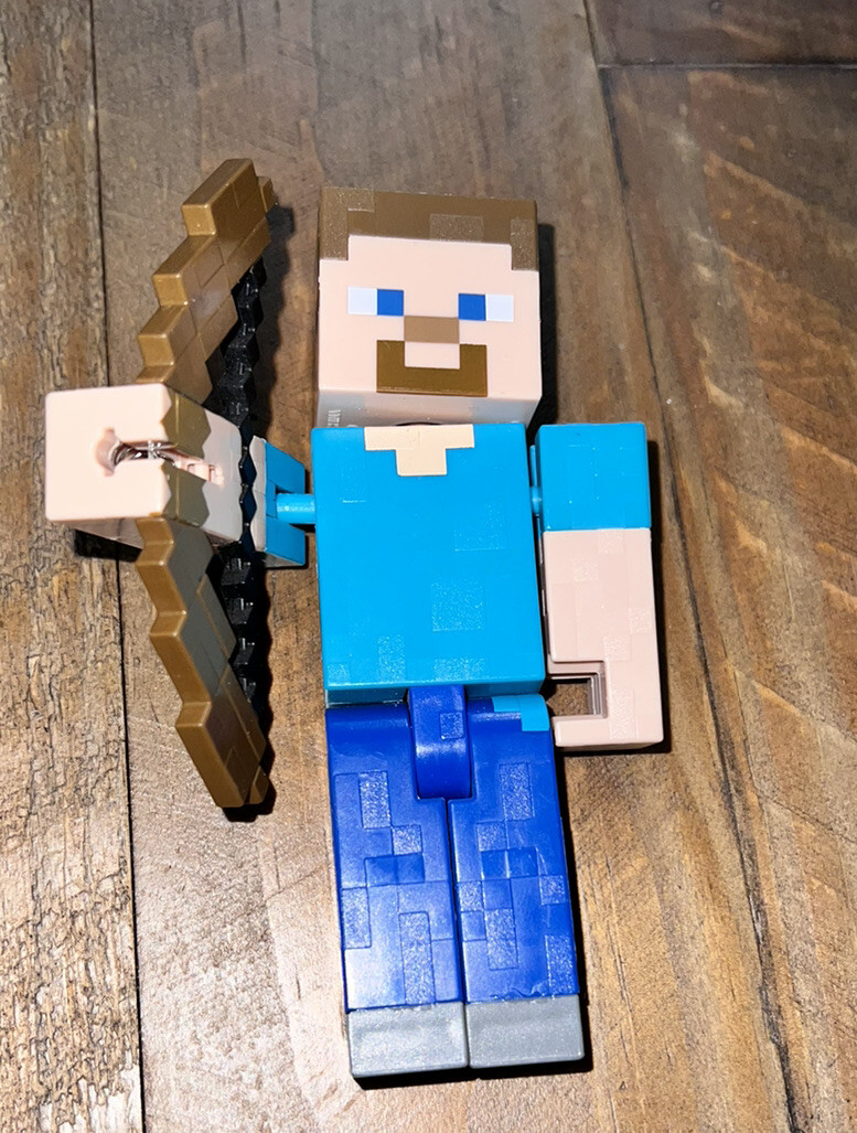 2015 Mattel Minecraft Steve with Bow. 5 Inch. No arrows. | eBay