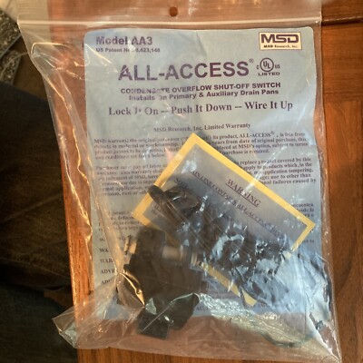 ALL-ACCESS MODEL AA3 CONDENSATE OVERFLOW SHUT OFF SWITCH for primary or ...