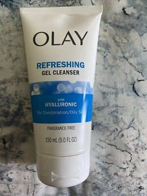 OLAY Refreshing Gel Cleanser & Hyaluronic Fragrance Free New Packing ...