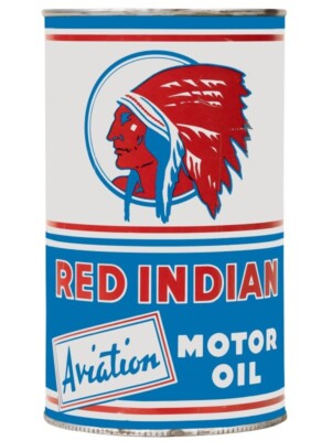 Red Indiana Aviation Motor Oil DIECUT NEW 18" Tall Sign USA STEEL 3 lbs ...