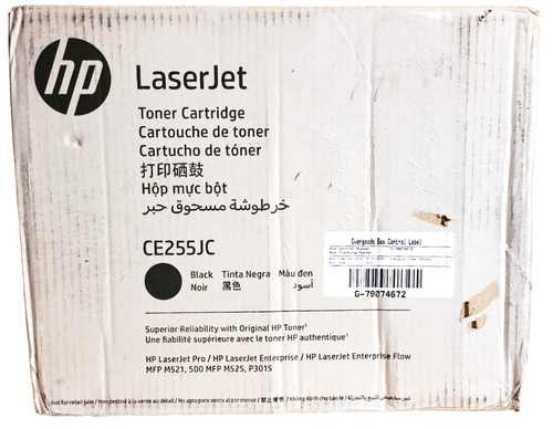 HP LaserJet CE255JC Black Toner Cartridge New with Ripped Box Bottom | eBay