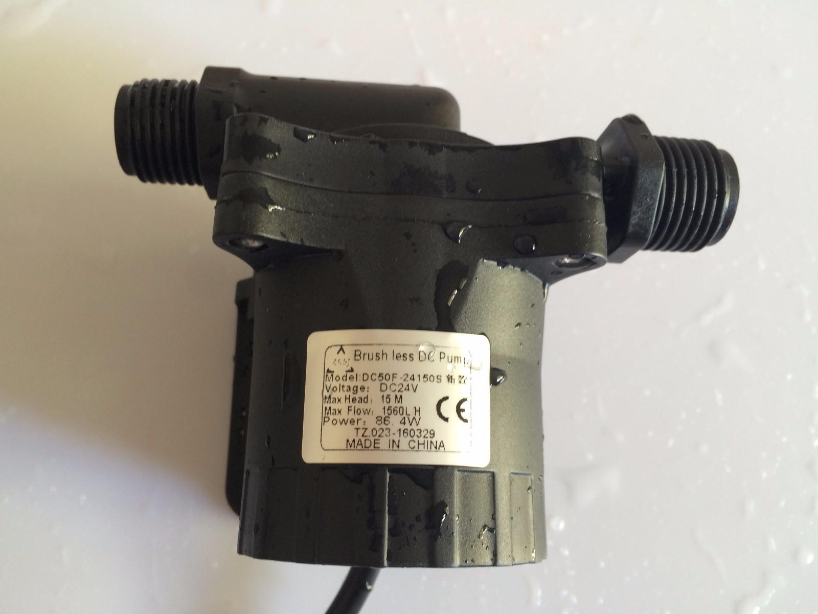 High Pressure Pump 1560LPH 15M High Lift, 5-24V DC Submersible Small ...