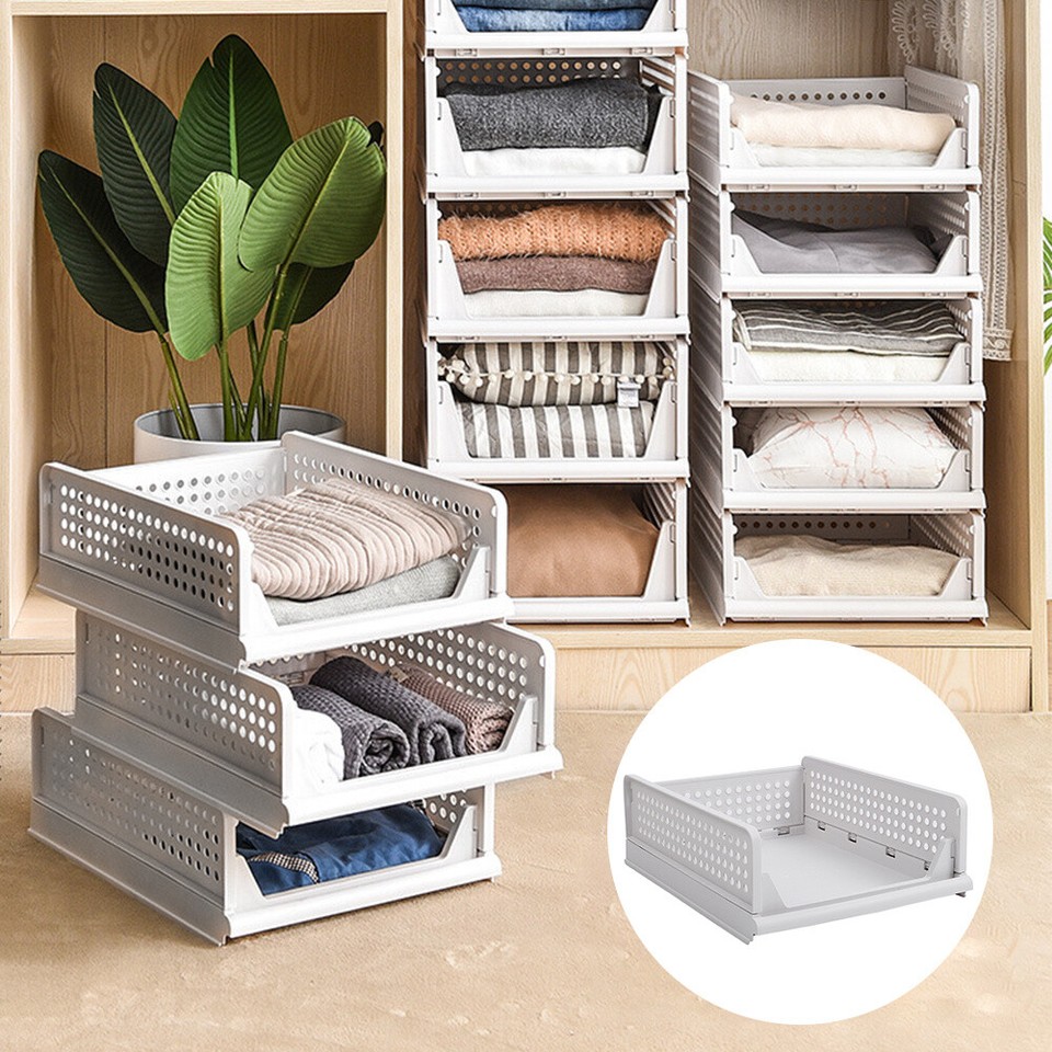 Folding Wardrobe Drawer Units Organizer Clothes Closet Stackable ...