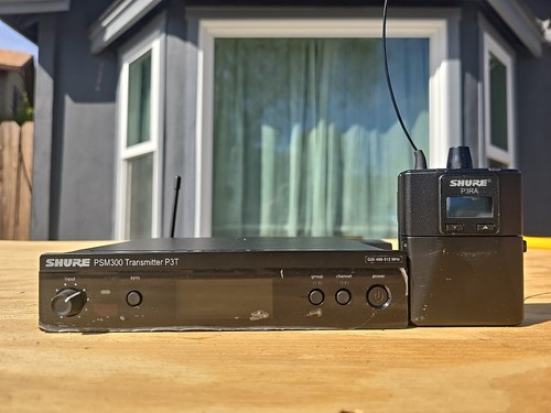 Shure PSM300 IEM System P3T Transmitter / P3RA IEM Body Pack G20 488 ...