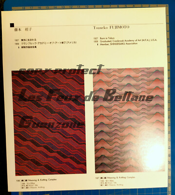 TSUNEKO FUJIMOTO SCULPTURE ARTWORKS FIBER JAPAN ART photo document ...