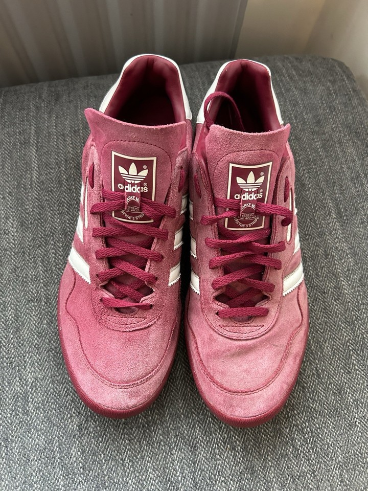 Adidas Jeans Super OG Mystery Ruby Red White Suede UK 9 BY9773 2017 ...