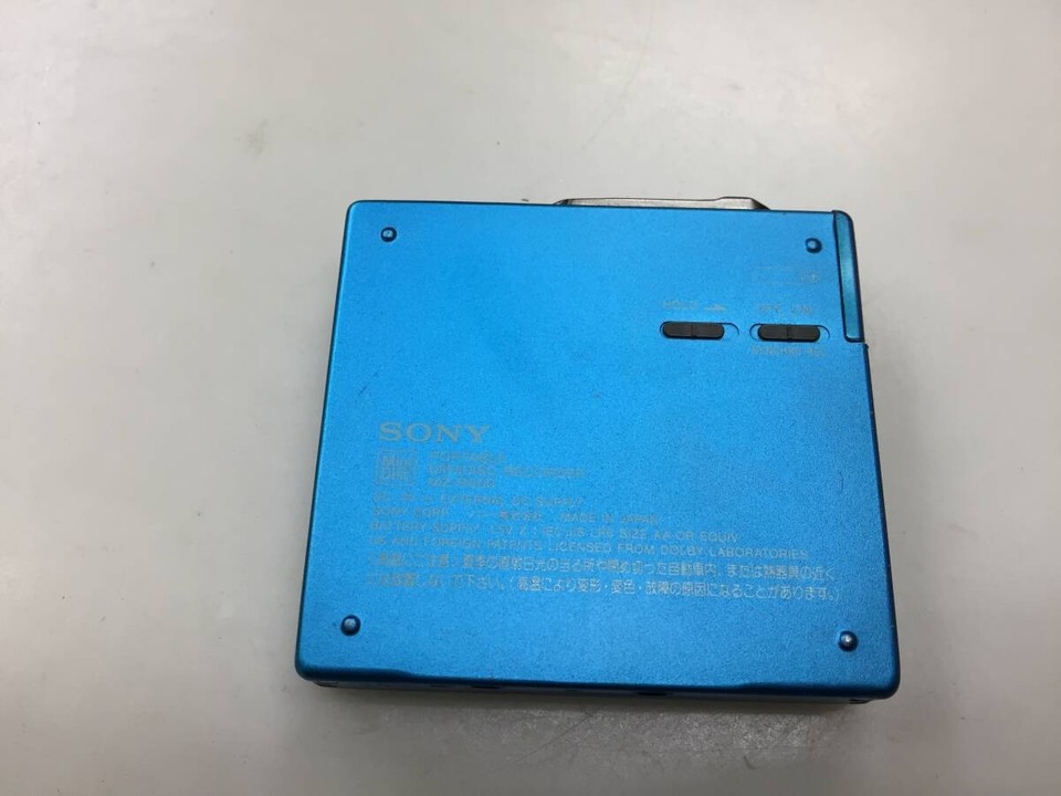 SONY MZ-R900 blue minidisc MD walkman player recorder used tested work ...
