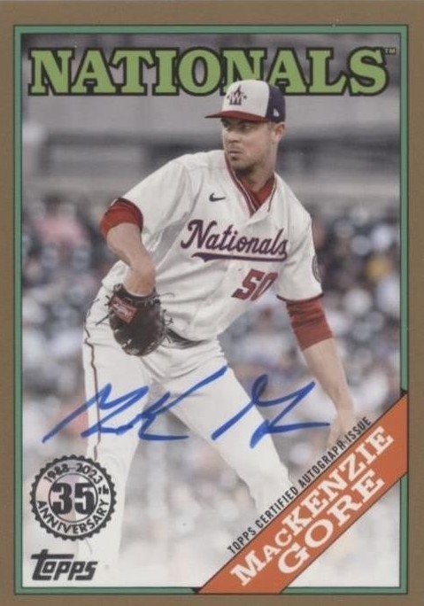 2023 Topps Update Series - 1988 Topps Baseball Autographs Mackenzie ...
