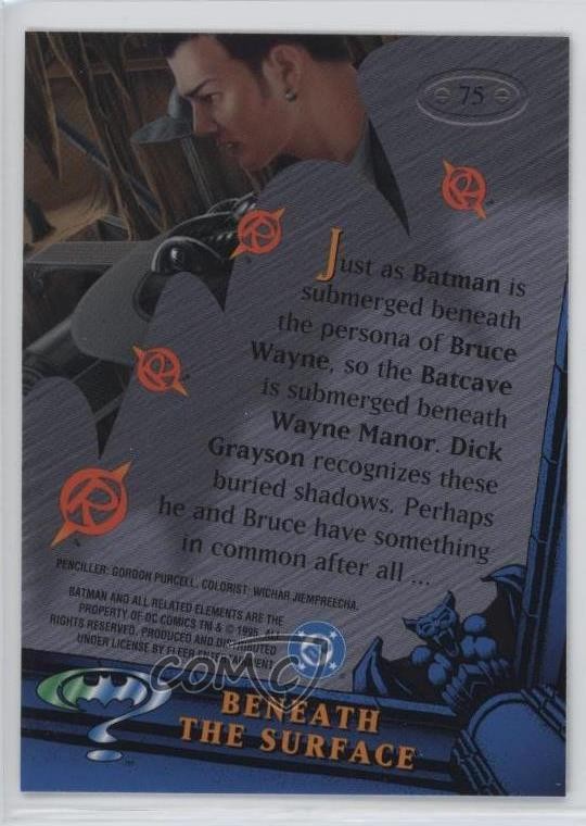 1995 Fleer Metal Batman Forever Bruce Wayne Beneath the Surface #75 ...