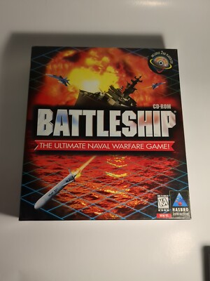 Battleship PC Big Box Game (1996, cd-rom, Hasbro, Windows 95) Box and ...