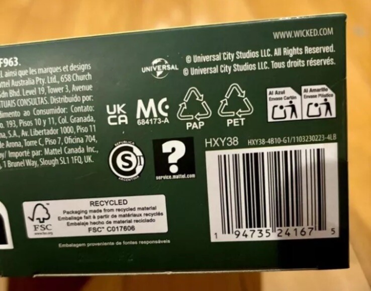 🏆 COLLECTIBLE Wicked Movie DELUXE ELPHABA Doll URL MISPRINT wicked.com ...