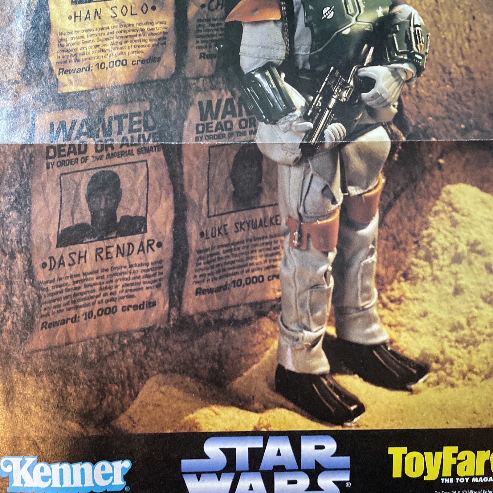 Boba Fett Action Figure poster - Star Wars - Kenner - Toyfare - 9.75" x ...