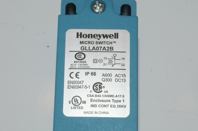 Honeywell Limit Switch GLLA01A2B for sale online | eBay