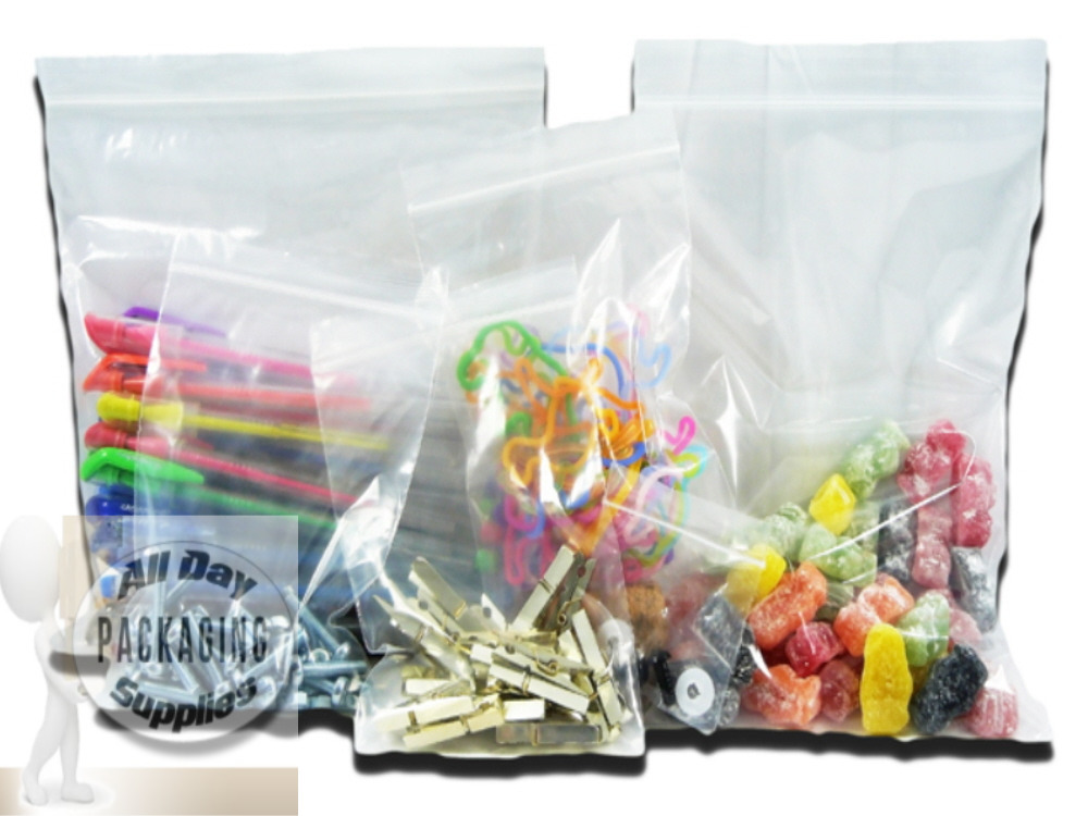 10,000 SMALL GRIP SEAL RESEALABLE BAGS 2.25 X 2.25" 56x56mm CLEAR POLY ...