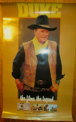 DUKE THE FILMS THE LEGEND 1984 WARNER BROS POSTER 17"x28" | eBay