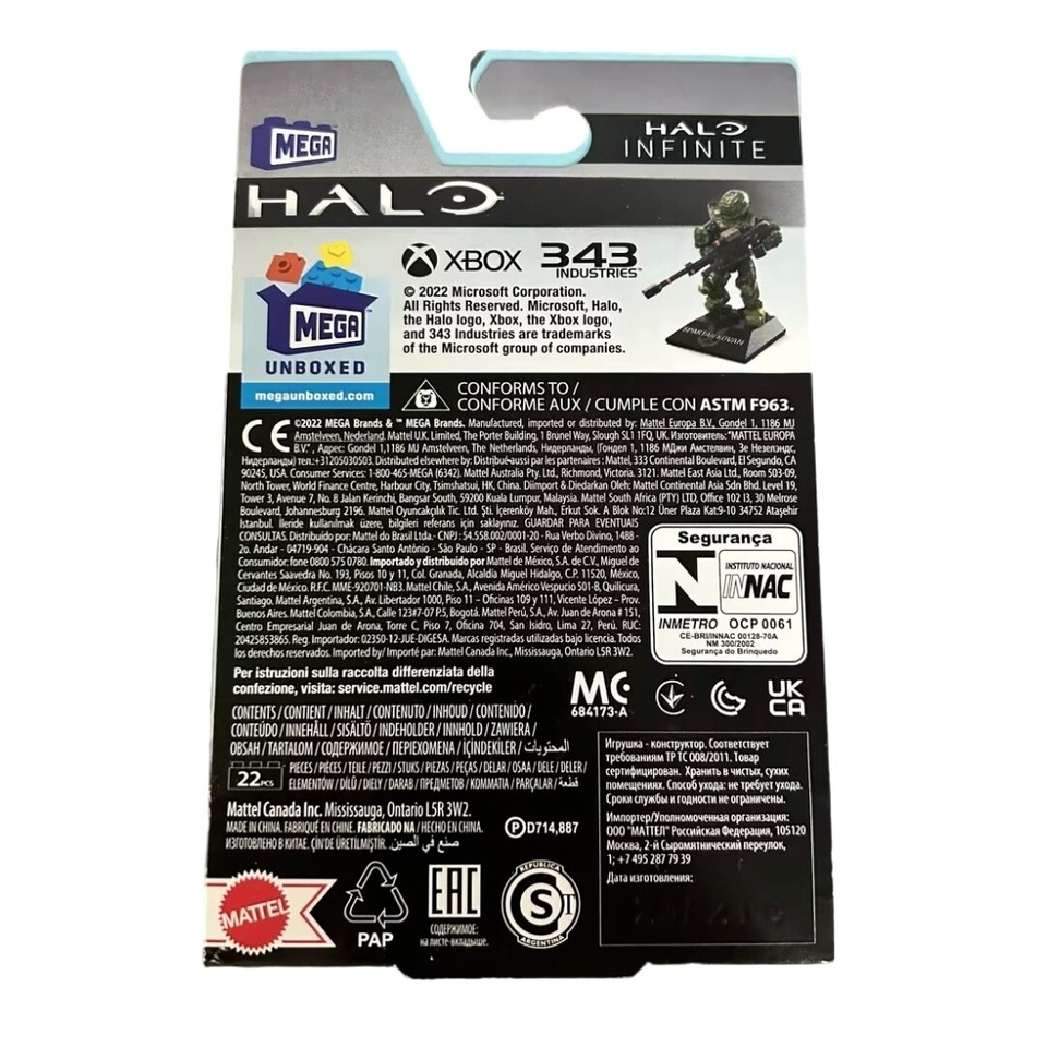 Mega Bloks Construx Halo Universe Heroes Series 17 Spartan SPARTAN ...