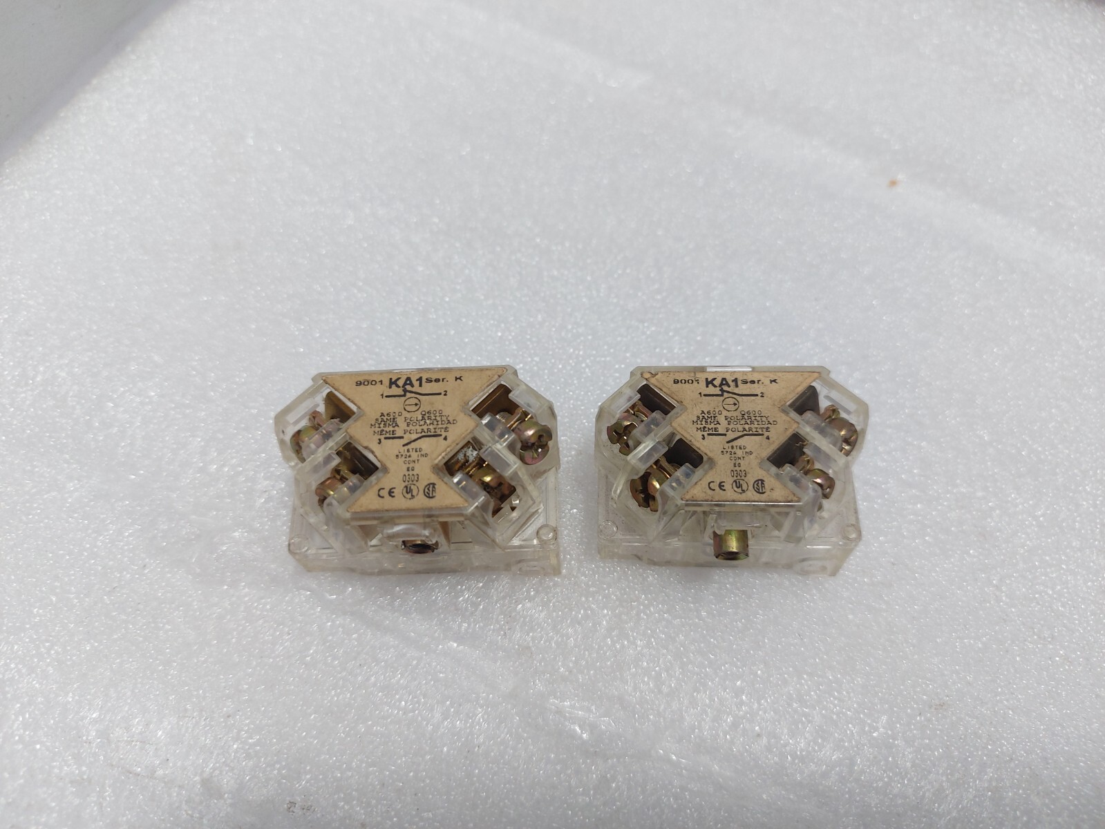 Square D 9001KA1 Contact Block Ser.K - Lot of 2PCs | eBay