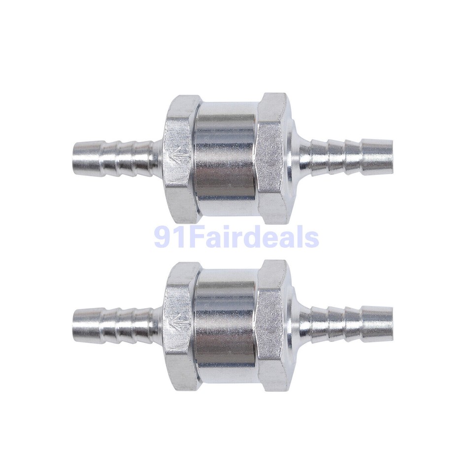 2PCS One way Check valve Non Return Inline for Gas or Diesel fuel 1/4 ...
