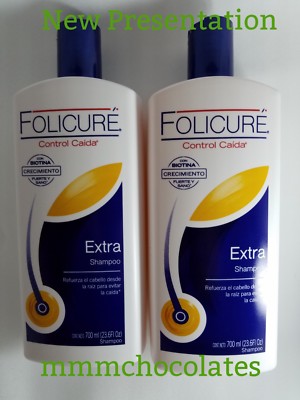 2 FOLICURE Extra SHAMPOO FOR FULLER THICKER HAIR 23.6 fl oz.Reduce ...