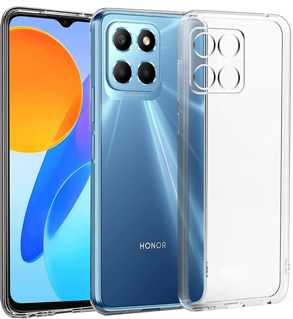 For Honor 70 Lite 5G Case, Slim Clear Silicone Phone Cover + Screen ...