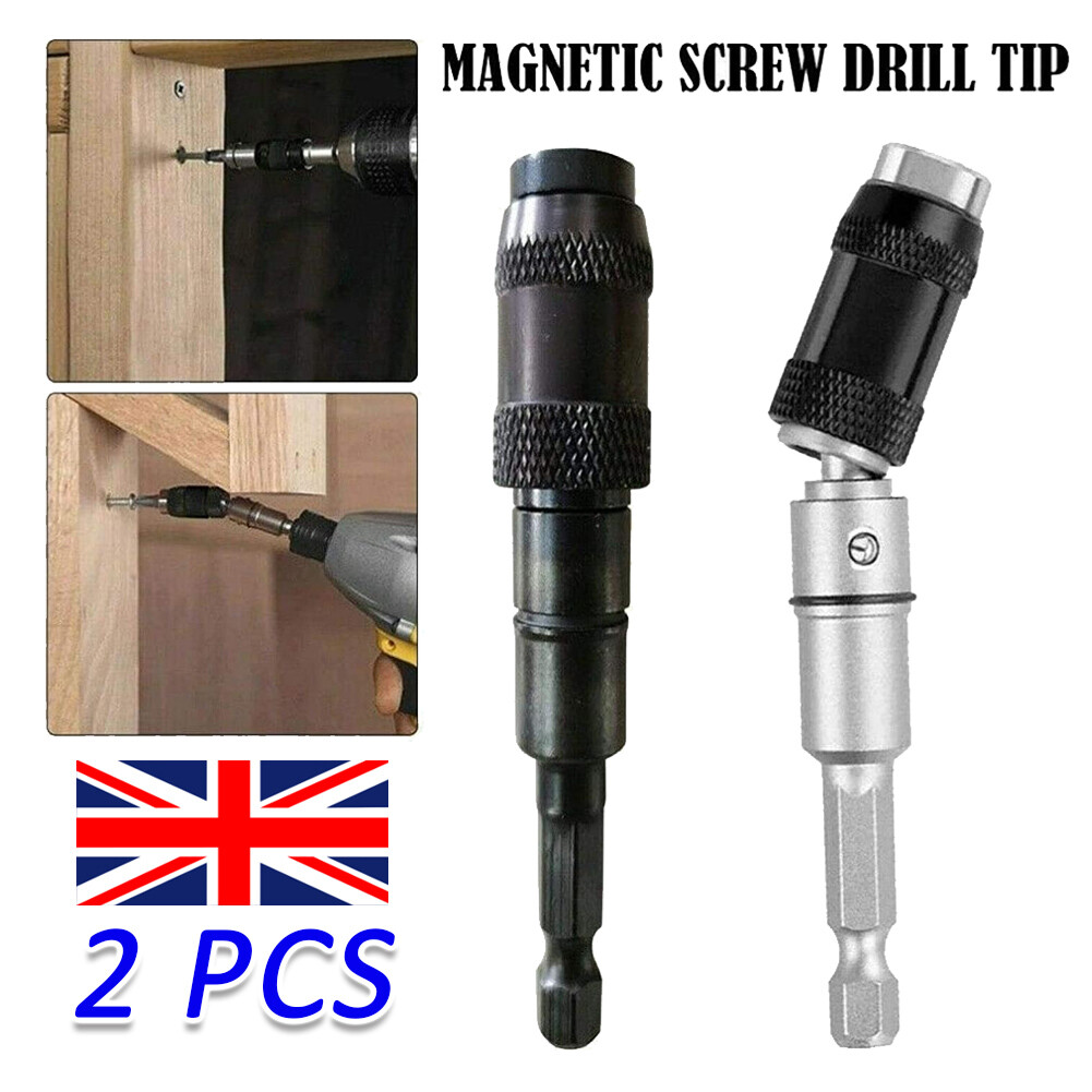 1/4" Hex Pivoting Shank Quick Release Magnetic Screwdriver Extension ...