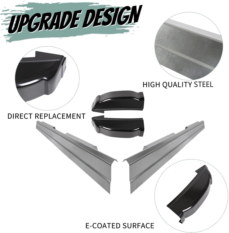 Cab Corner & Rocker Panel Replacements Compatible with 1999-2007 Chevy ...
