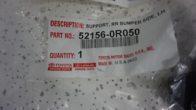 Toyota 52156-0R050-52155-0R05 SUPPORT BUMPER 2015-2018 Toyota RAV4 LEFT ...
