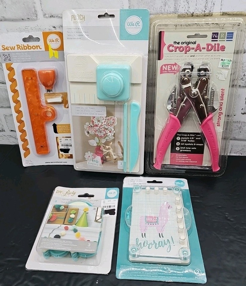 Lot Of 5 New We R Memory Keepers Craft Tools Scrapbooking Journaling ...