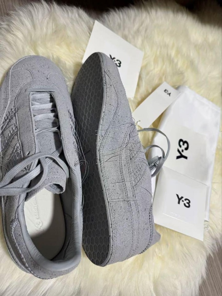 Men 8.5US Y-3 Gazelle Ig0804 Grey Sneaker JPN Original Collaboration ...