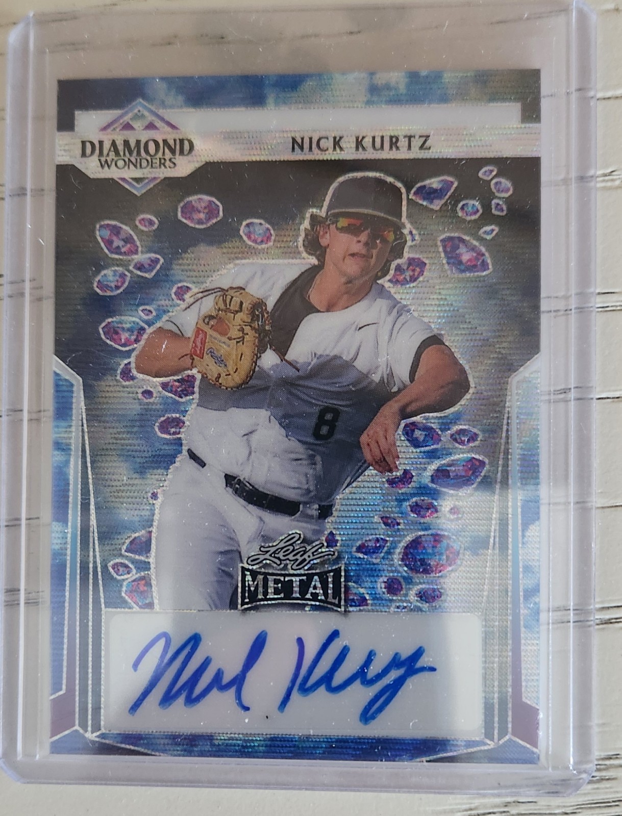 🔥NICK KURTZ Auto 1/1 2023 Leaf Metal Diamond Wonders Autograph ⚾️ A's🔥 ...