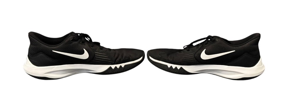 Men’s Nike Precision 5 Low Top Black & White Basketball Sneakers- Men’s ...