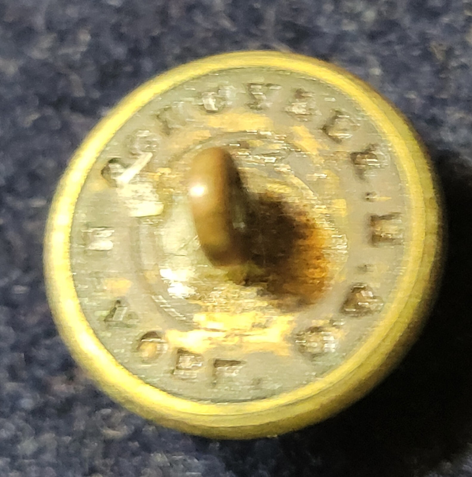 CIVIL WAR STAFF TYPE STATE OF KENTUCKY SEAL CONFEDERATE BUTTON ALBERT ...