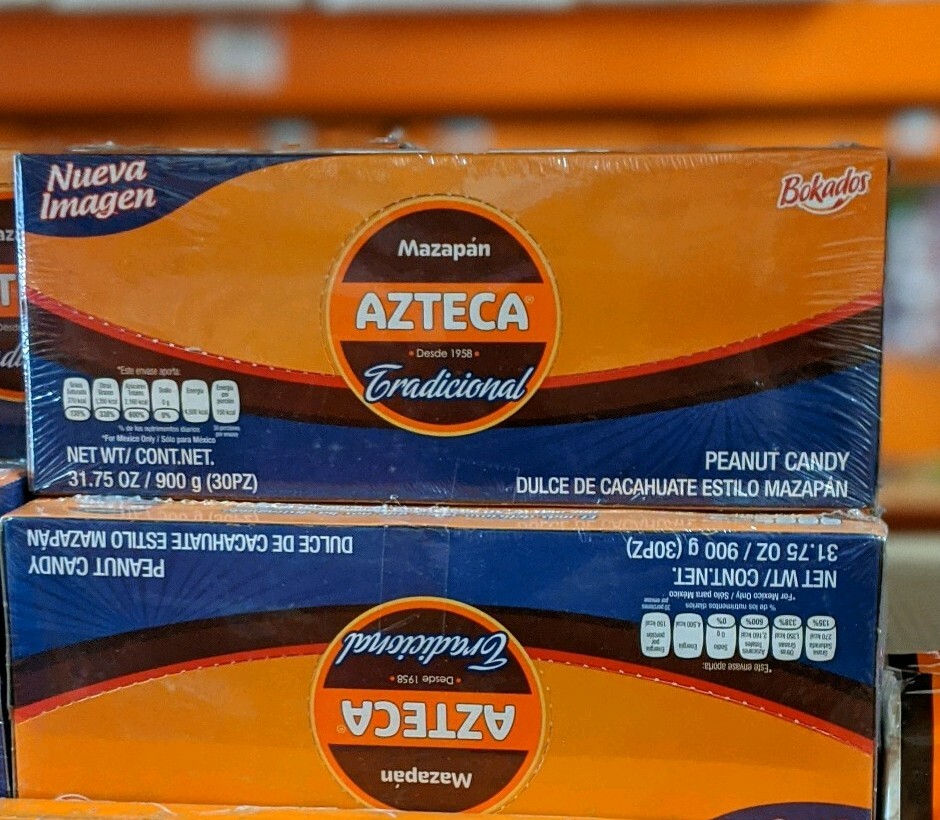X2 PACK Aztec Mazapan 30 piece eac 31.75oz each box Peanut Candy ...
