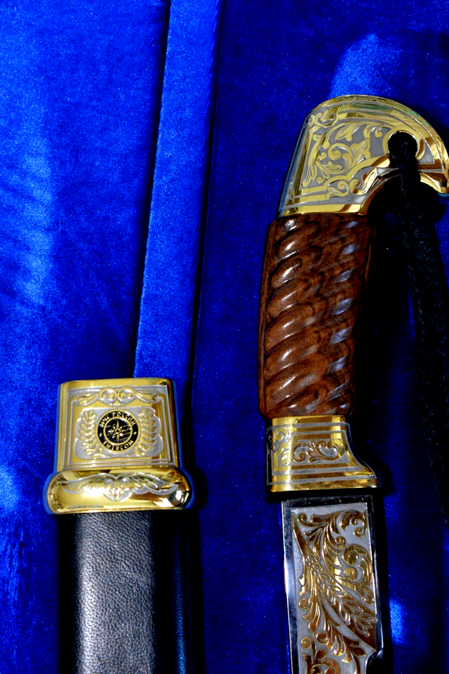 RUSSIAN AWARD MILITARY COSSACK SWORD BULAT WEAPON DAGGER ARMY DIRK ...