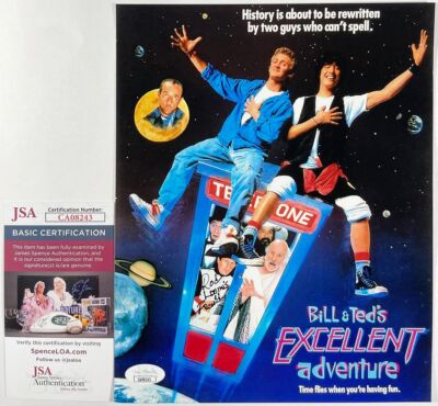 Rod Loomis Signed Bill & Ted's Excellent Adventure 8x10 Movie Poster ...