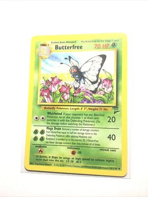 BUTTERFREE - 34/130 - Base Set 2 - Pokemon Card - NM | eBay