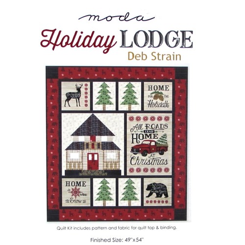 NEW Moda HOLIDAY LODGE 49" X 54" Boxed Quilt Kit 19890 Deb Strain ...