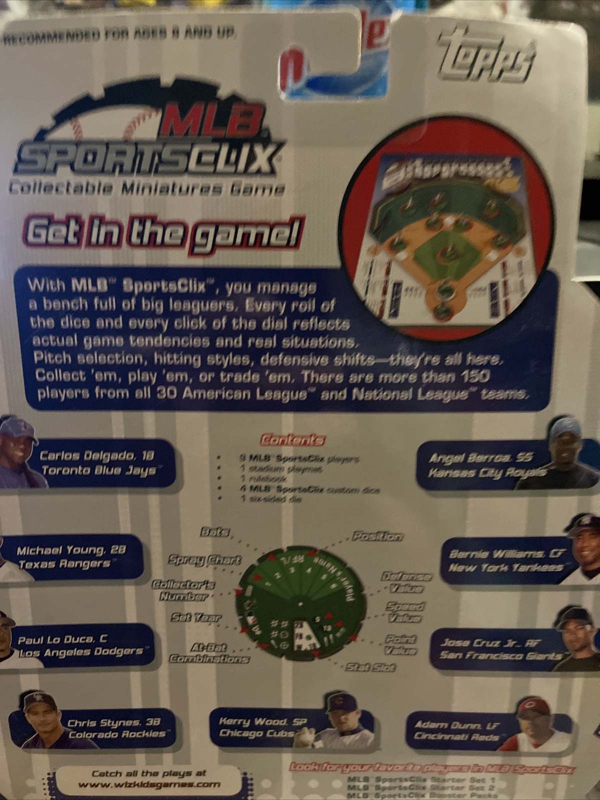 MLB SPORTSCLIX Baseball Collectible Miniatures Game Topps Starter Set 2 ...
