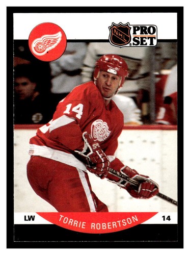 1990 Pro Set #77 Torrie Robertson - Detroit Red Wings | eBay