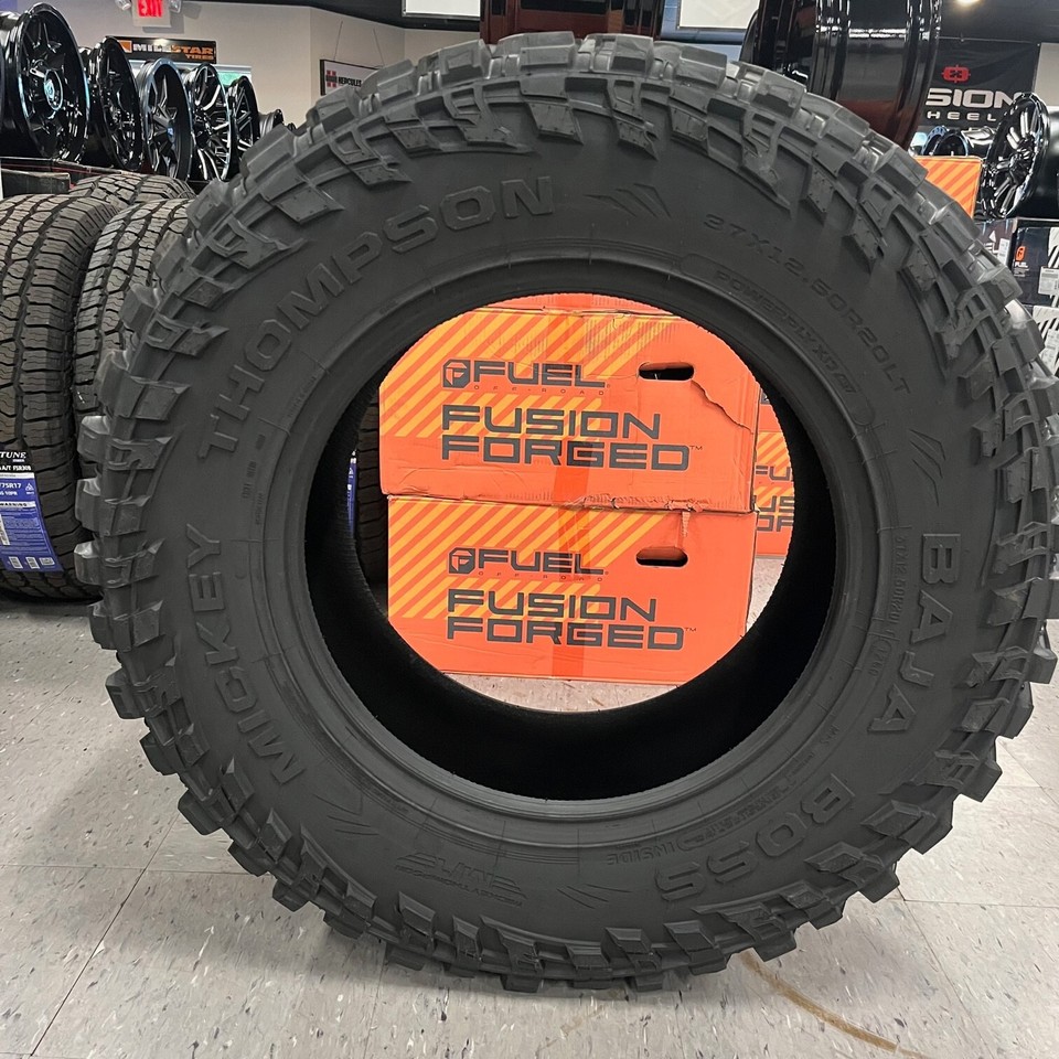 4 New LT 37x12.50r20 Mickey Thompson Baja Boss M/T Mud Terrain Tires ...