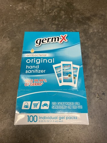 Germ-X 100 Individual Gel Packs Hand Sanitizer | eBay