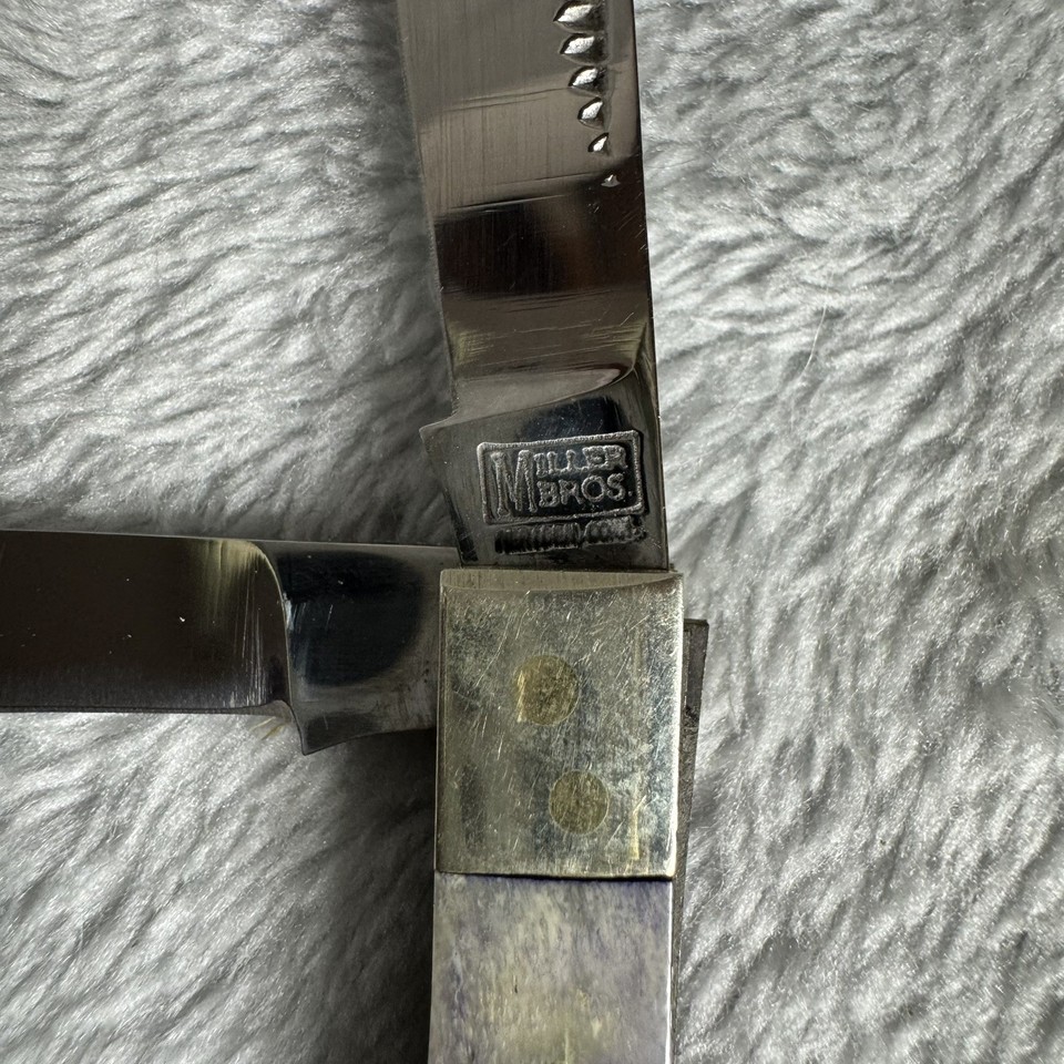 MINT CONDITION MILLER BROS MERIDEN, CONN 2 BLADE POCKET KNIFE | eBay