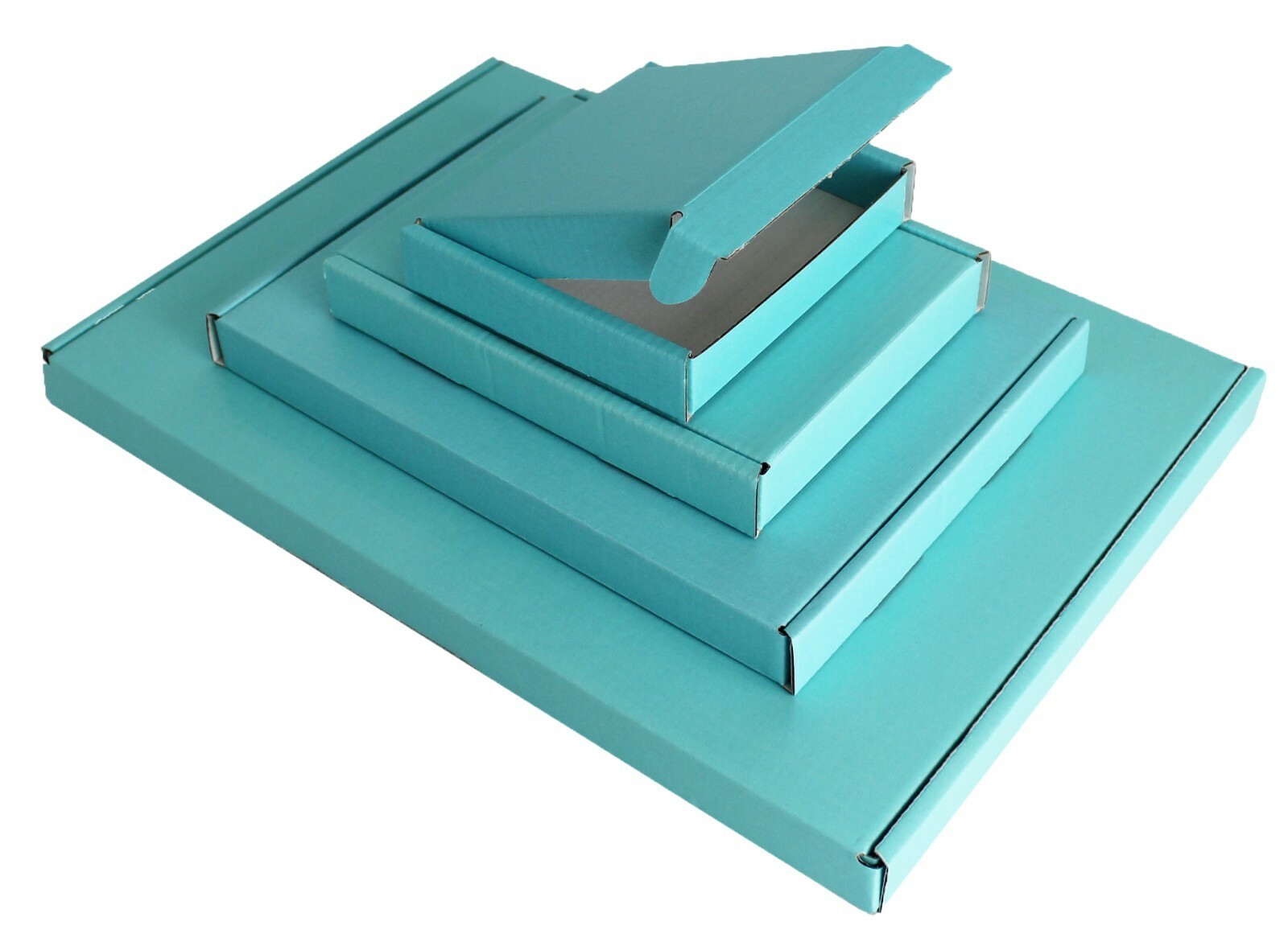 SATIN LIGHT BLUE MINI A6 A5 A4 PIP BOXES LARGE LETTER SHIPPING BABY ...