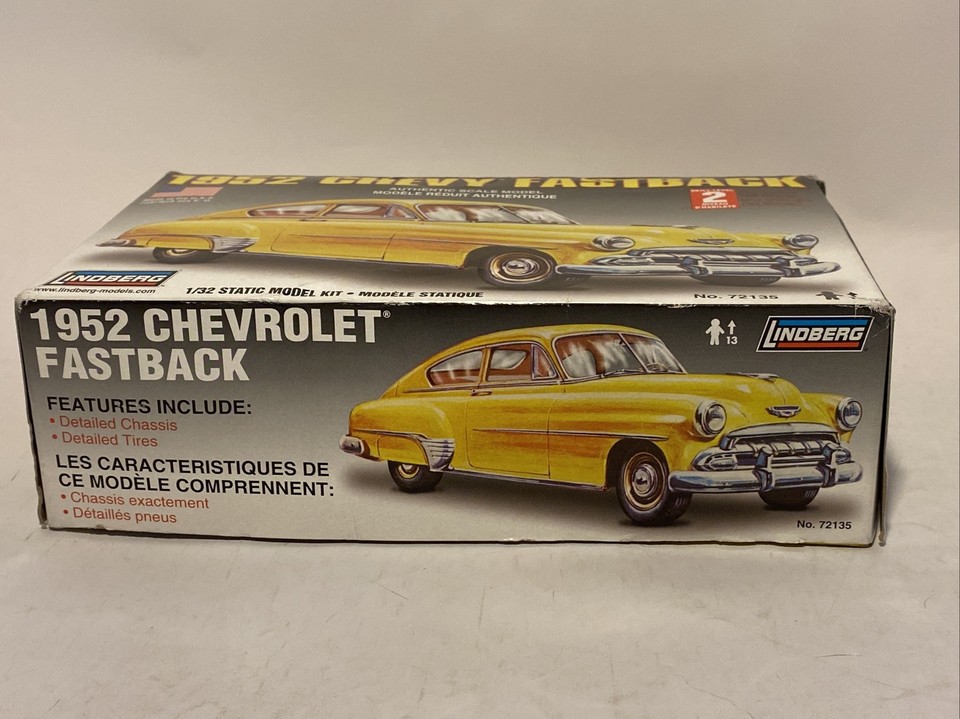 1952 CHEVY FASTBACK Plastic Model Kit 1/32 Scale Linberg Kit # 72135 | eBay