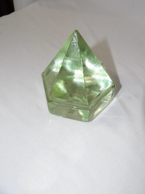 Vintage Ship's Deck Prism Light Green Glass | Grelly USA