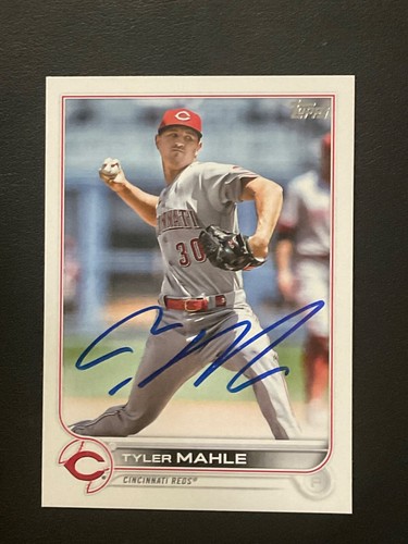 Tyler Mahle Signed Card 2022 Topps Update In Person Autograph (IP) Auto ...